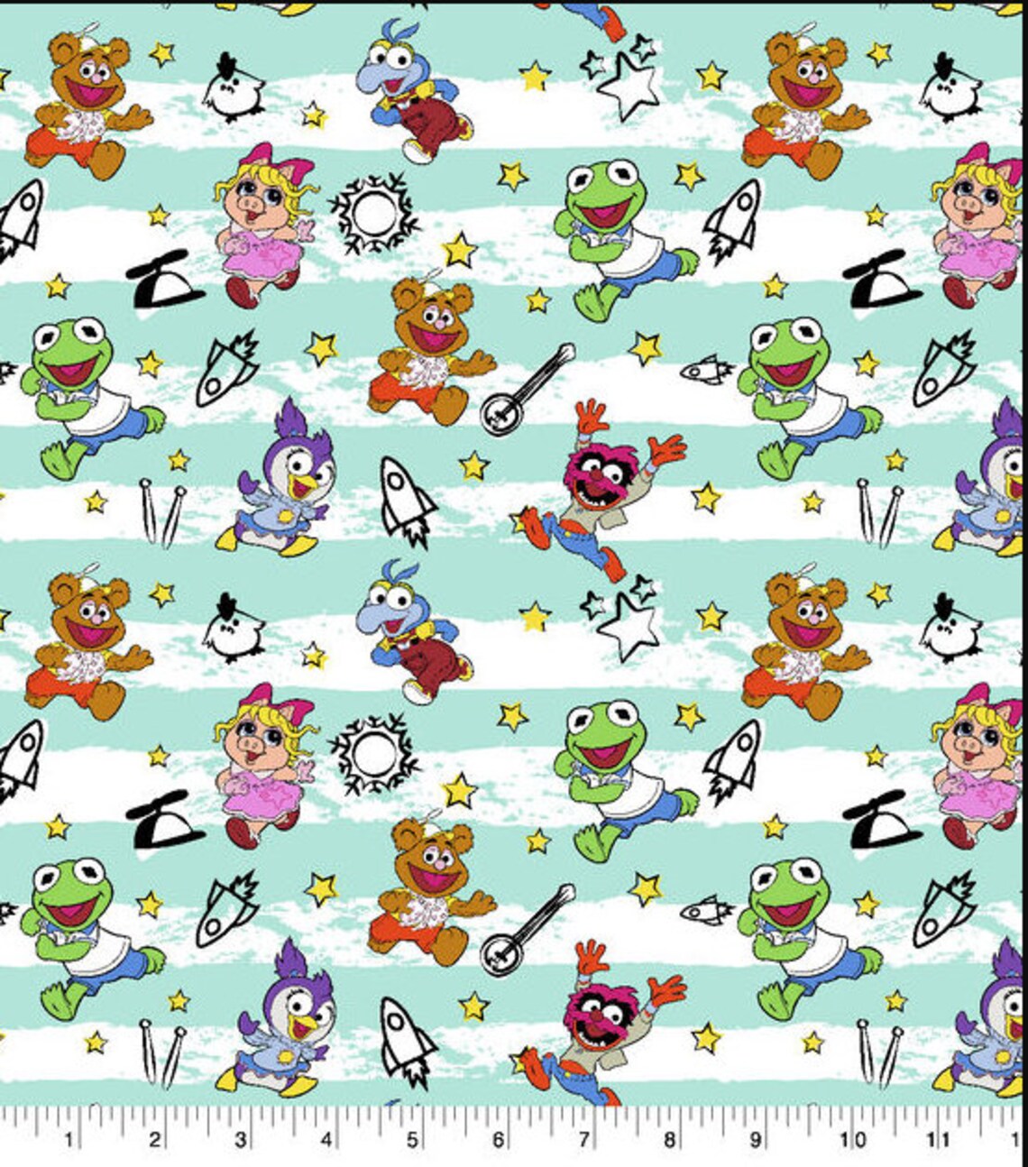 Muppet Babies Cotton Fabric by the Yard Fabric Cotton - Etsy