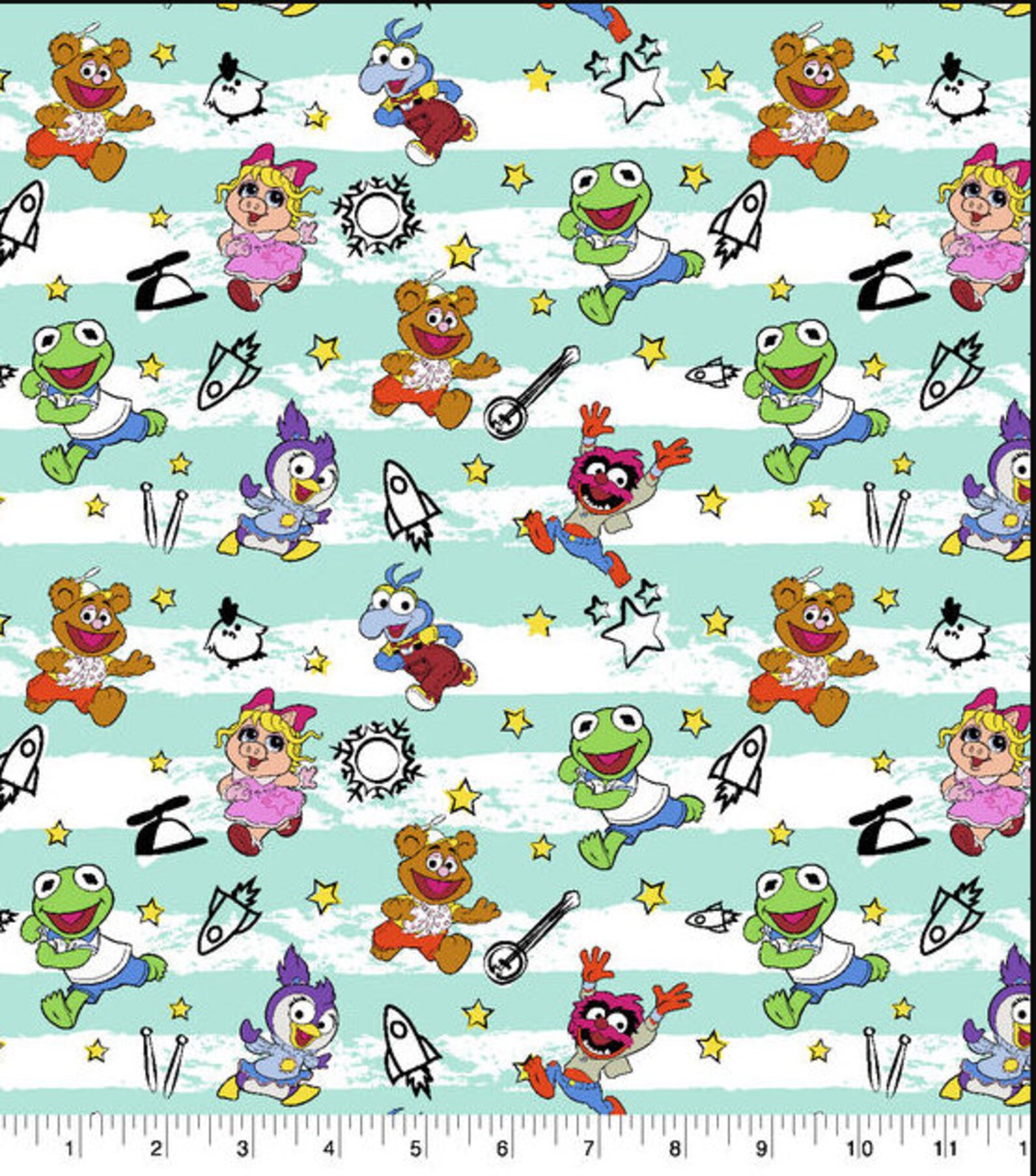 Muppet Babies Cotton Fabric by the Yard Fabric Cotton - Etsy