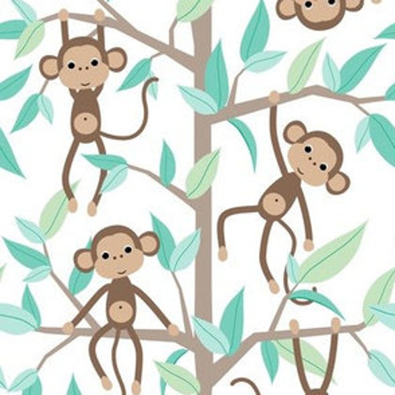 Monkey Crib Bedding - Etsy