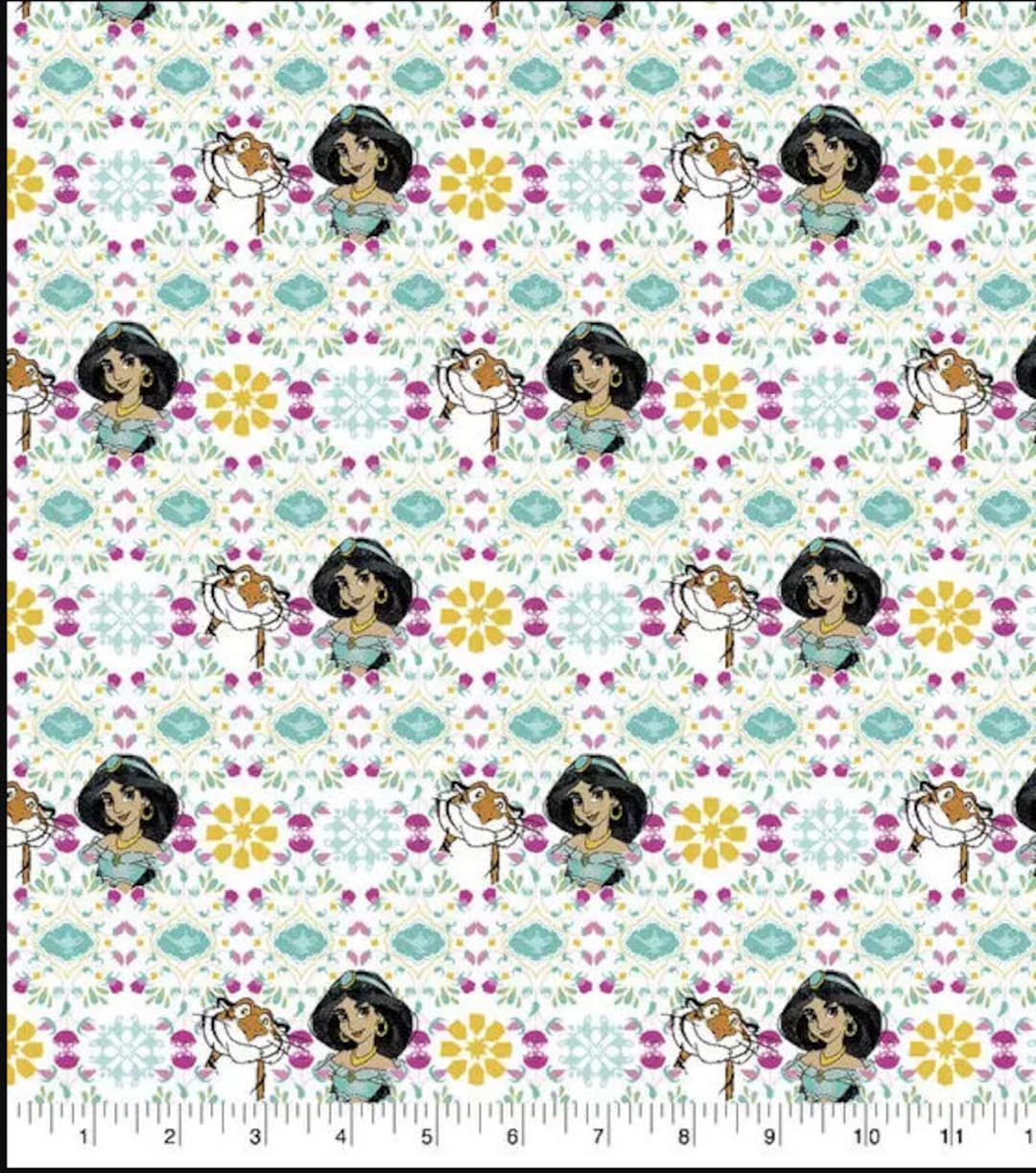 Jasmine Cotton Fabric by the Yard, Fabric, Cotton, Masks, Crafts ...
