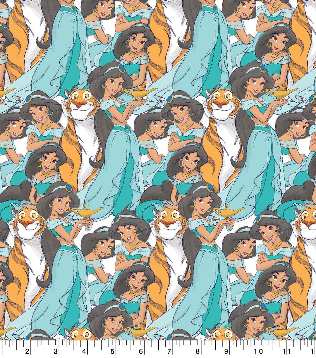 Jasmine Cotton Fabric by the Yard, Fabric, Cotton, Masks, Crafts ...