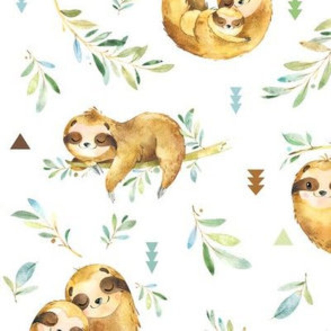Organic Sloth Nursery Toddler Bedding, Toddler Sheet, Crib Sheet ...