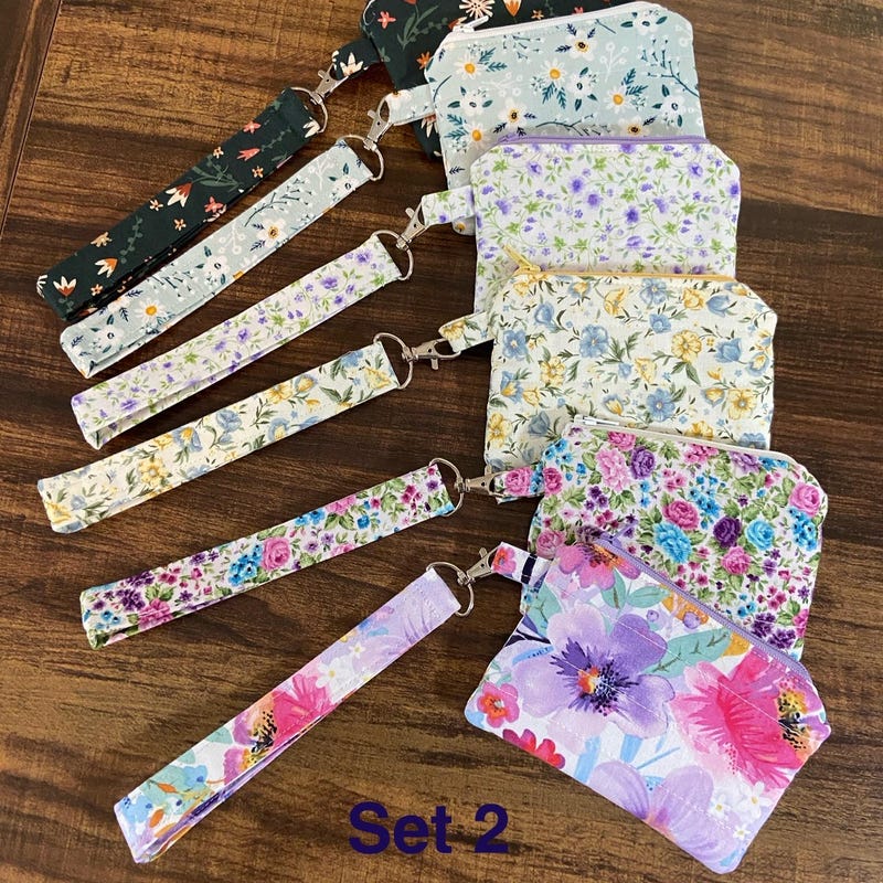 Floral Wristlets Pouches - Etsy