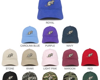 BROWN RAT RODENT Hat Embroidered Men Women Wildlife Baseball Cap Price ...