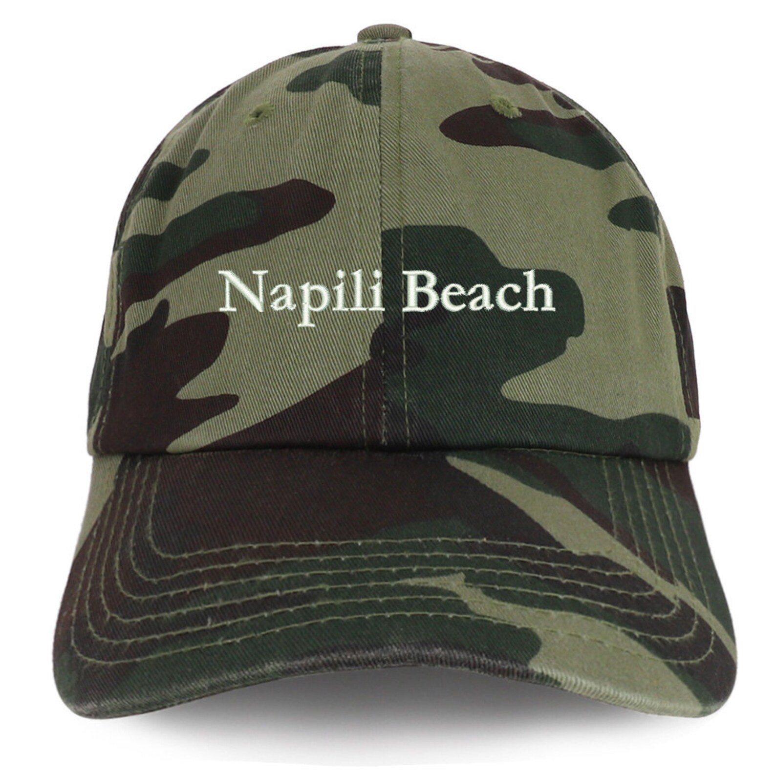 Stitchfy Napili Beach Embroidered Brushed Cotton Cap - Etsy