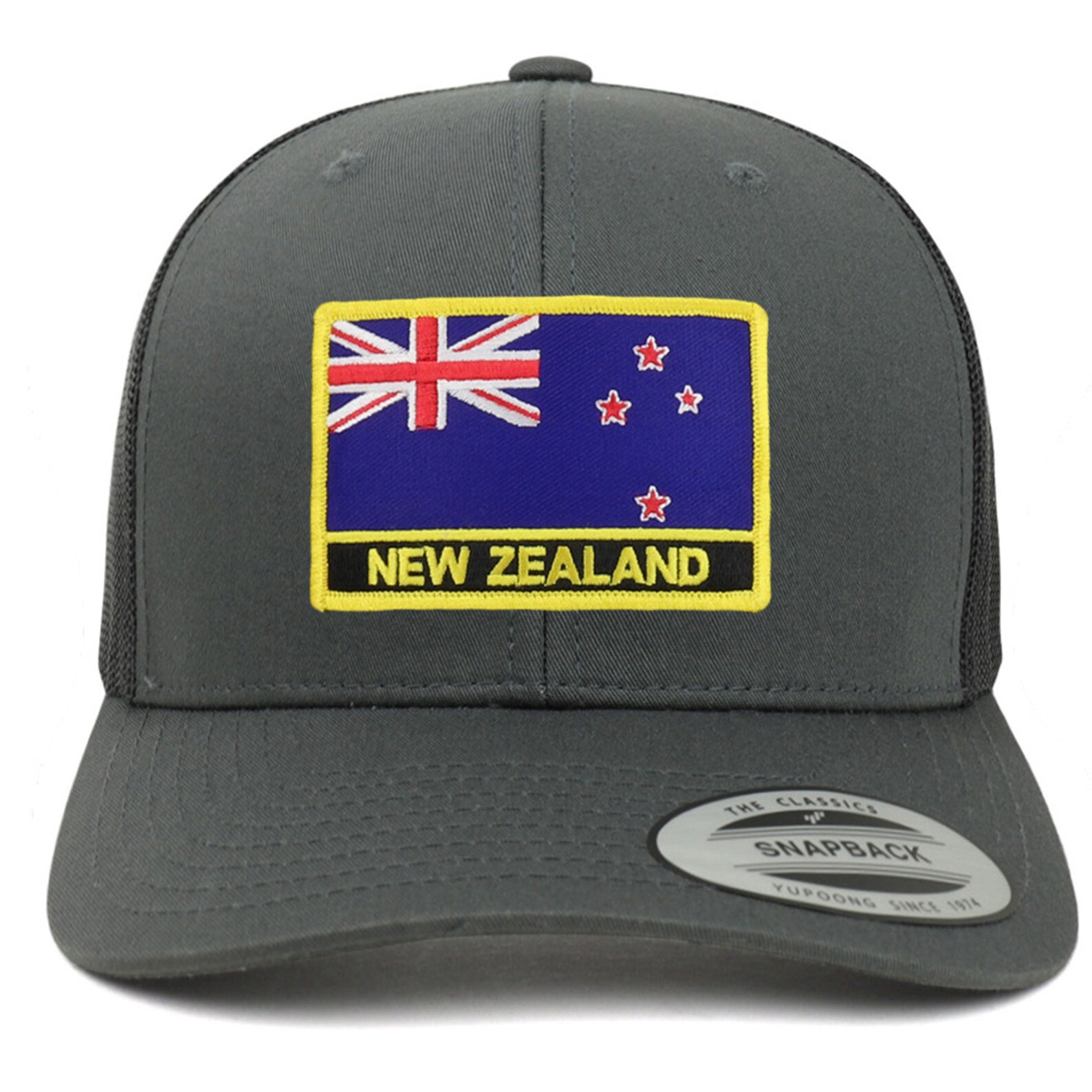 Stitchfy New Zealand Flag Patch Retro Trucker Mesh Cap - Etsy