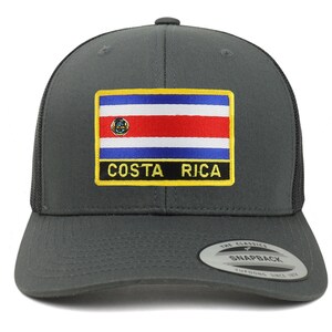 Stitchfy Costa Rica Flag Patch Retro Trucker Mesh Cap - Etsy
