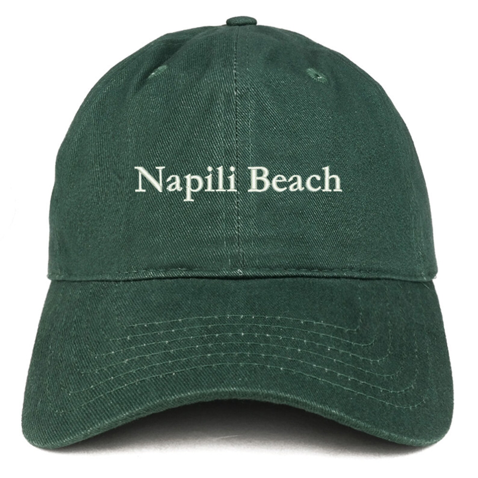 Stitchfy Napili Beach Embroidered Brushed Cotton Cap - Etsy