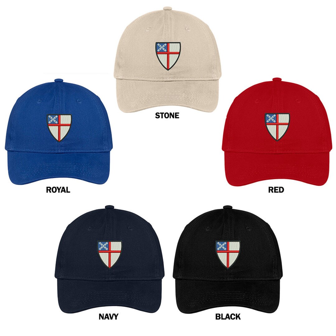 Stitchfy Episcopal Shield Embroidered Cap Premium Cotton Dad Hat - Etsy