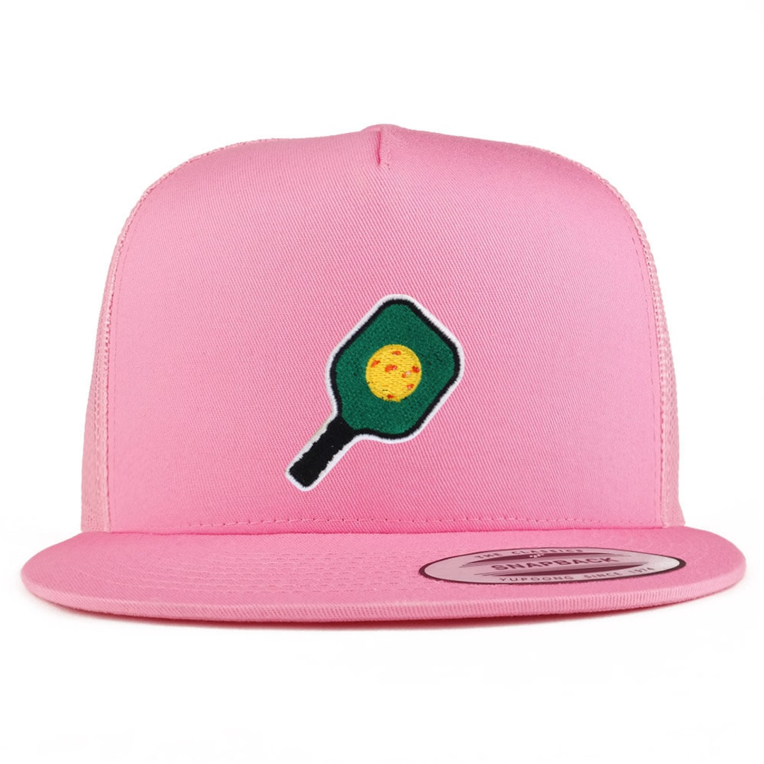 Stitchfy Pickleball and Paddle 5 Panel Flat Bill Trucker Mesh Baseball ...