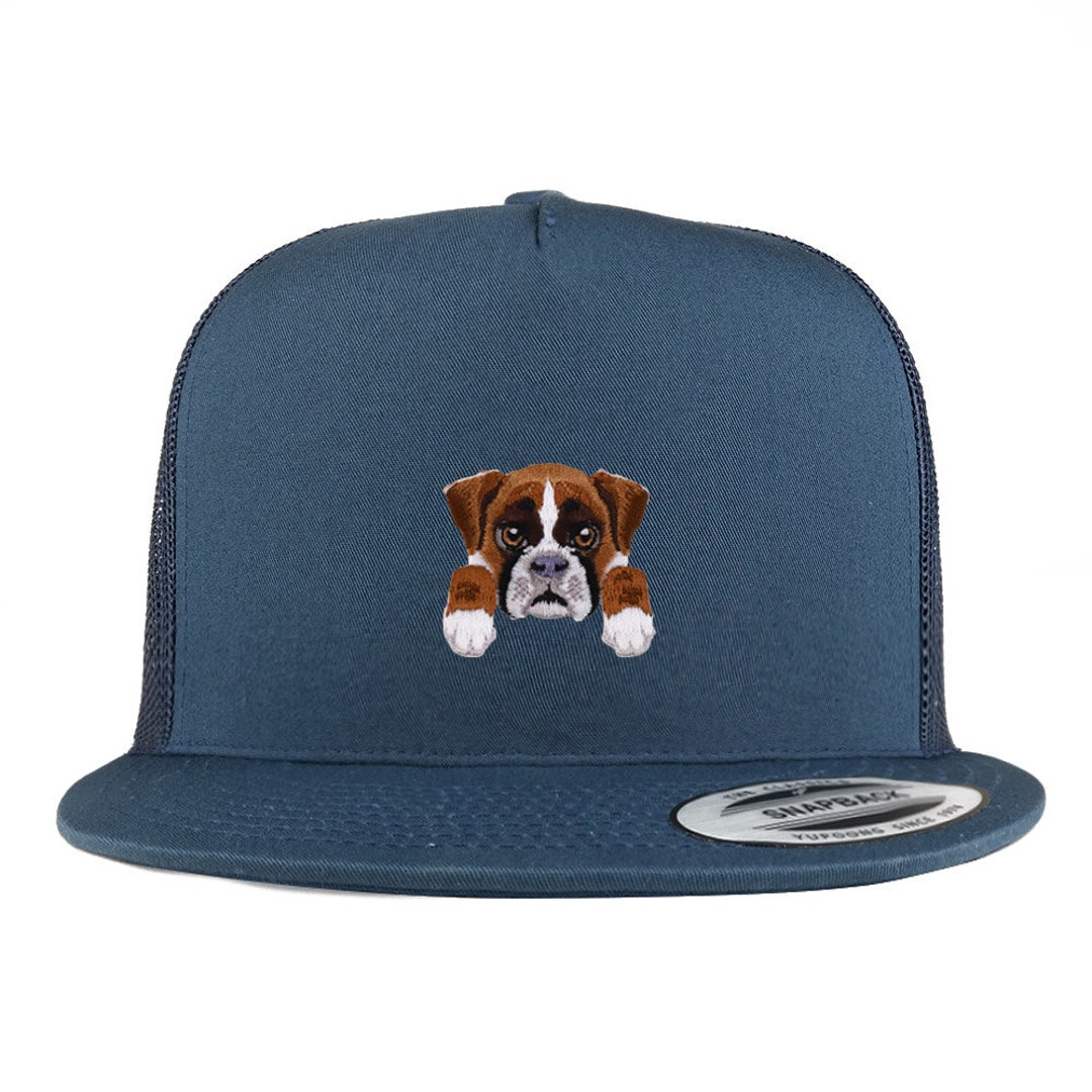 Stitchfy Boxer Patch 5 Panel Flatbill Trucker Cap (SF-AP0014-FLX-6006 ...
