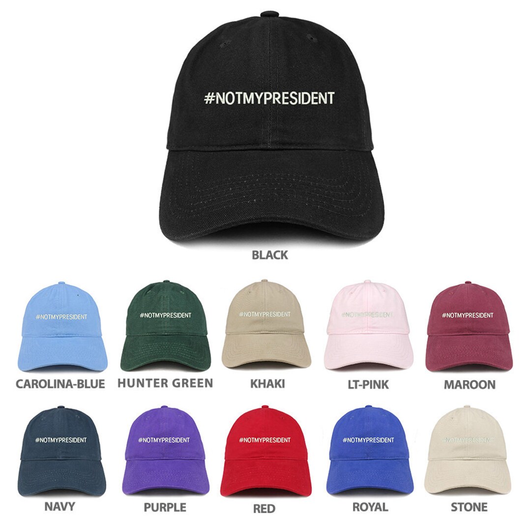 Stitchfy Hashtag #not My President Embroidered Soft Cotton Adjustable ...