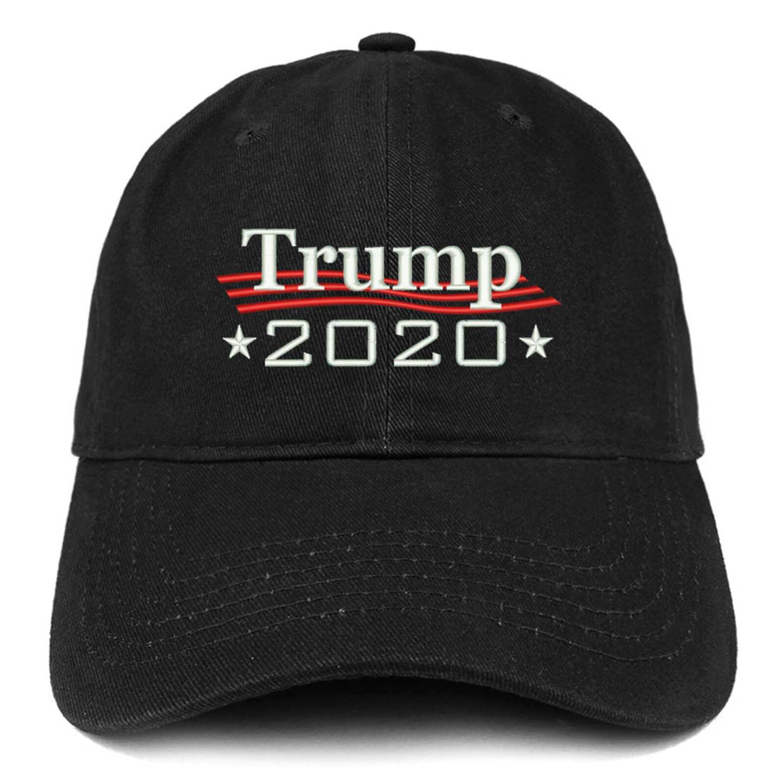 Stitchfy Trump 2020 Wavy Embroidered 100% Cotton Adjustable | Etsy