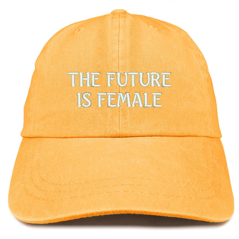 Stitchfy the Future is Female Embroidered Soft Washed Cotton Adjustable ...