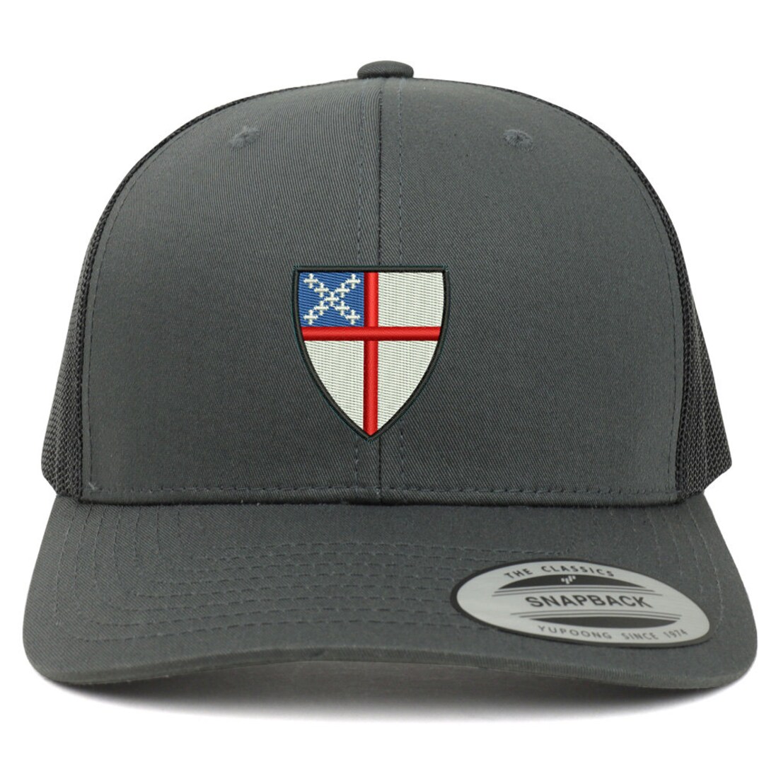 Stitchfy Episcopal Shield Embroidered Retro Trucker Mesh Cap - Etsy