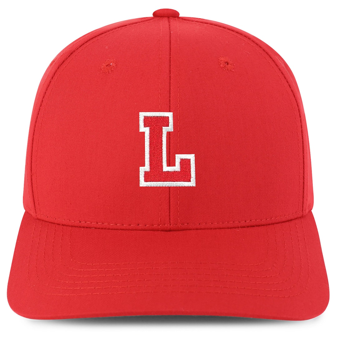 Stitchfy Letter L Varsity Font 6 Panel Snapback Baseball Cap(sf-txt3671 ...
