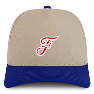 Stitchfy Letter F Script Outline 5 Panel Structured Snapback Baseball ...