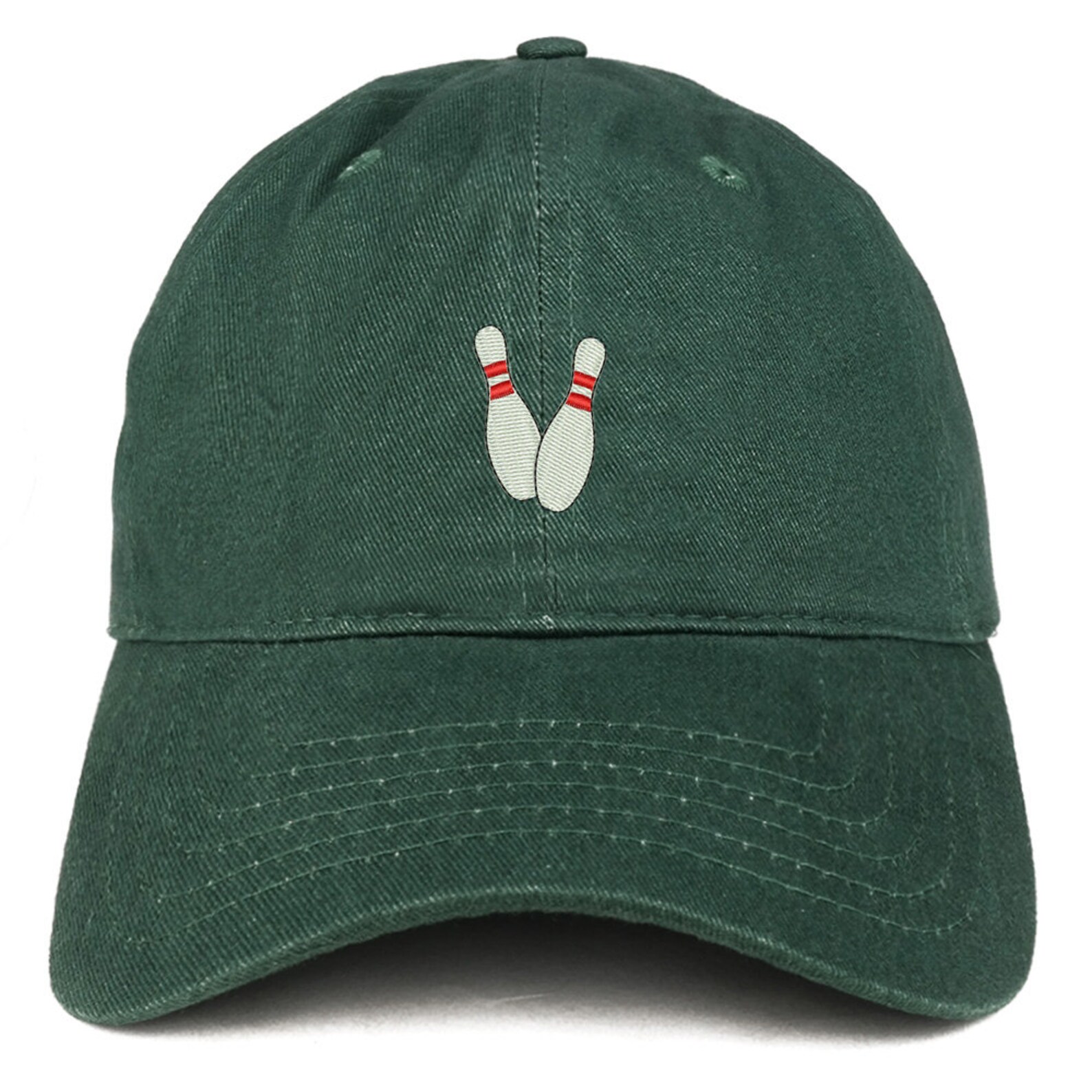 Stitchfy Small Bowling Pins Embroidered Unstructured Cotton Dad Hat - Etsy