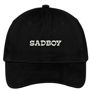 Stitchfy Sad Boy Embroidered Soft Low Profile Adjustable Cotton Cap - Etsy