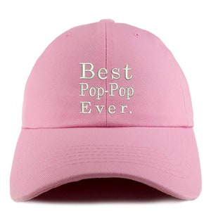Stitchfy Best Pop Pop Ever Solid Adjustable Unstructured Dad Hat - Etsy
