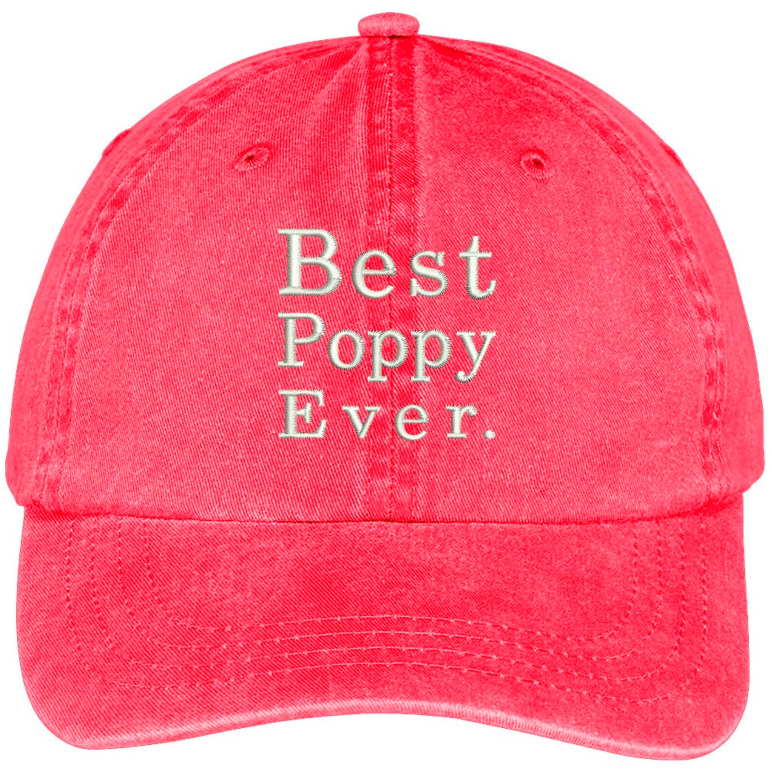 Stitchfy Best Poppy Ever Embroidered Soft Fit Washed Cotton - Etsy