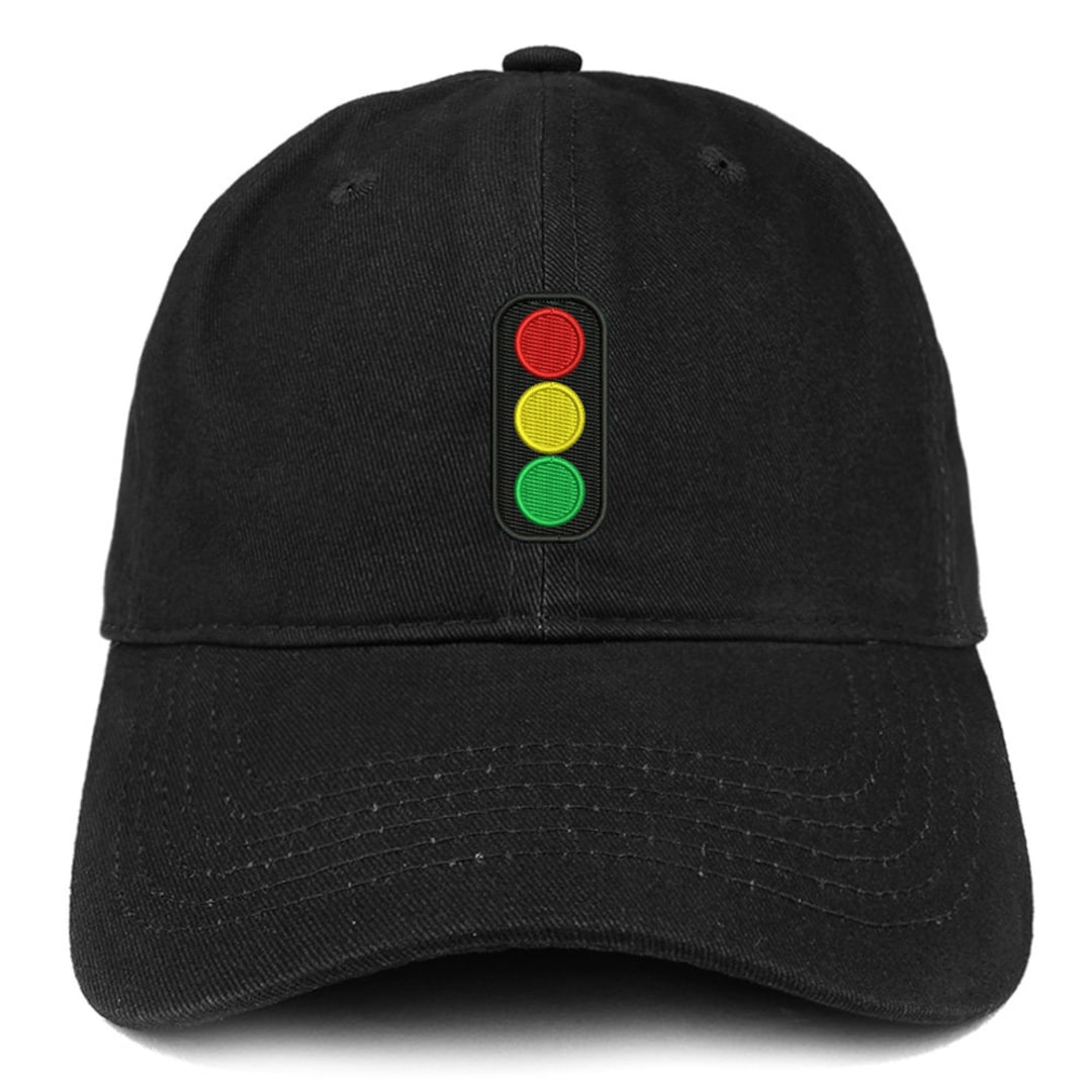 Stitchfy Traffic Light Embroidered Brushed Cotton Dad Hat Cap - Etsy