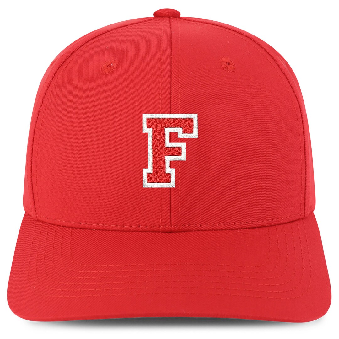 Stitchfy Letter F Varsity 6 Panel Snapback Baseball Cap(sf-txt3665-nis ...