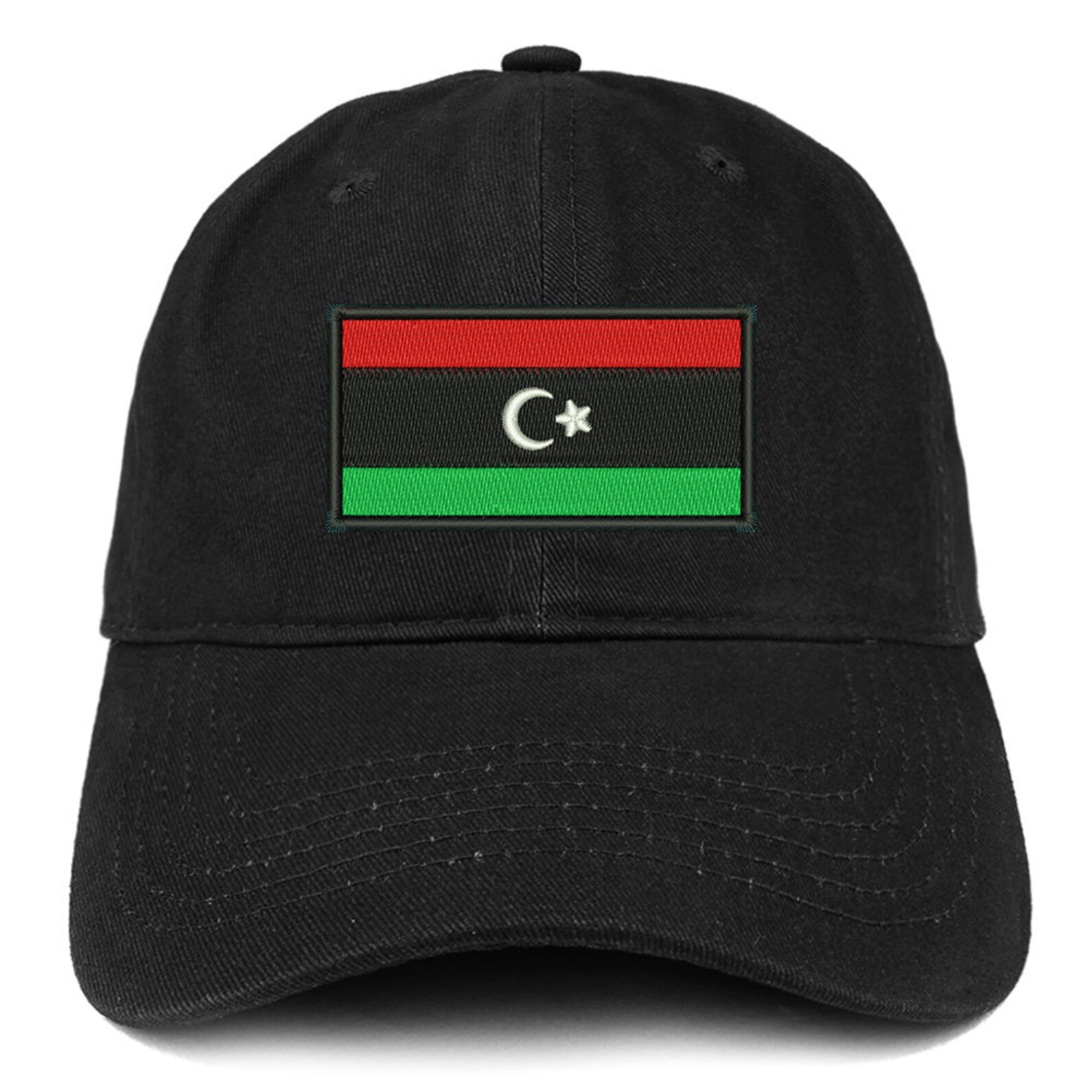 Stitchfy Libya Flag Embroidered Unstructured Cotton Dad Hat | Etsy