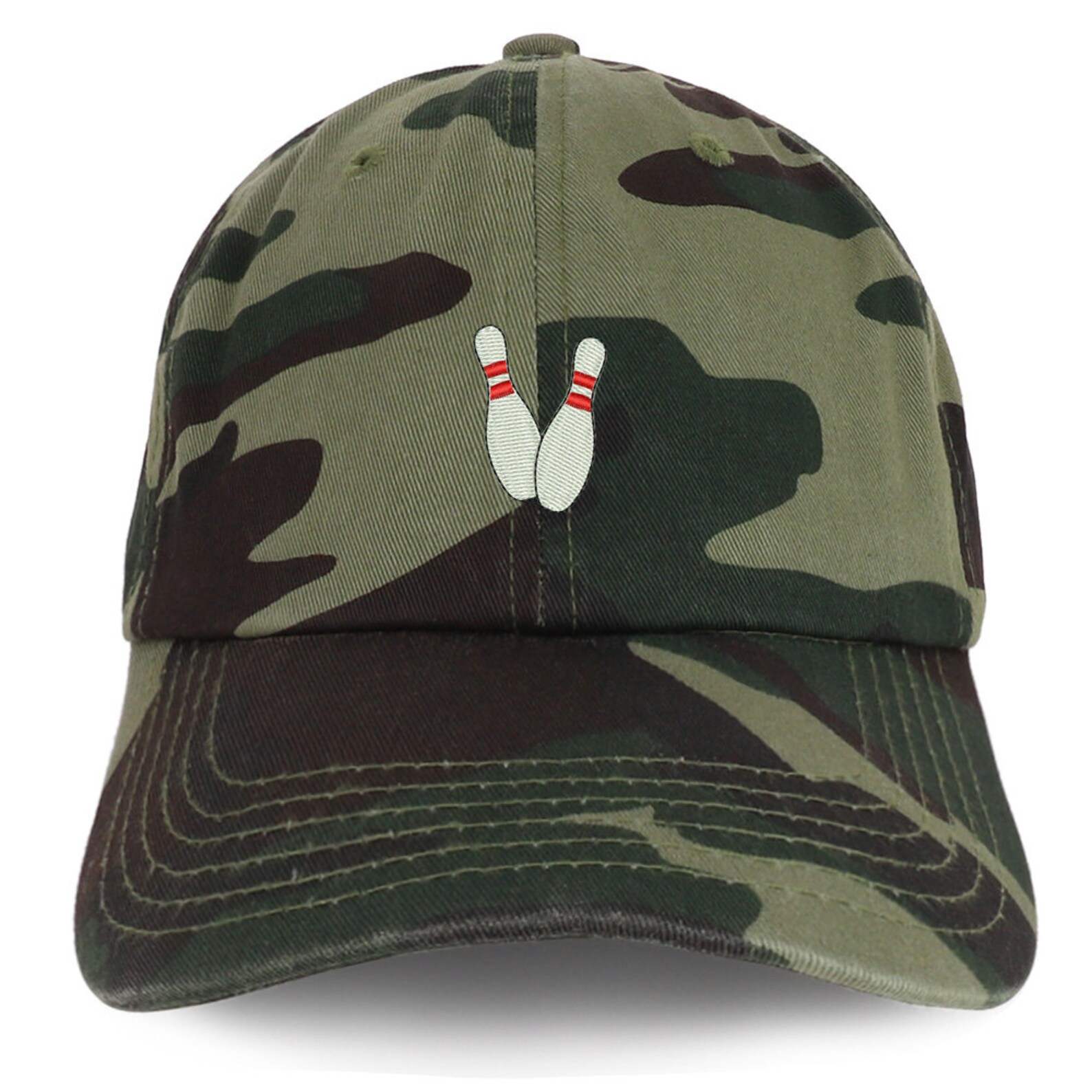 Stitchfy Small Bowling Pins Embroidered Unstructured Cotton Dad Hat - Etsy