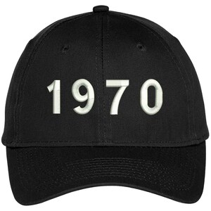 Stitchfy 1970 Birthday Year Embroidered Structured High Profile ...