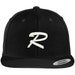 Stitchfy Letter R Brushed Script Embroidered Flat Bill Snapback ...