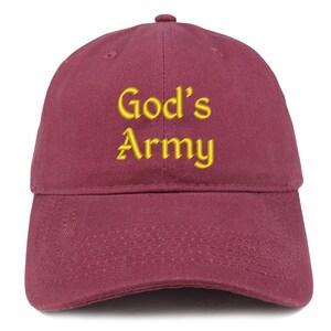 Stitchfy God's Army Embroidered Low Profile Soft Cotton Brushed ...