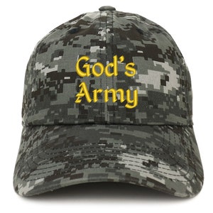 Stitchfy God's Army Embroidered Low Profile Soft Cotton Brushed ...
