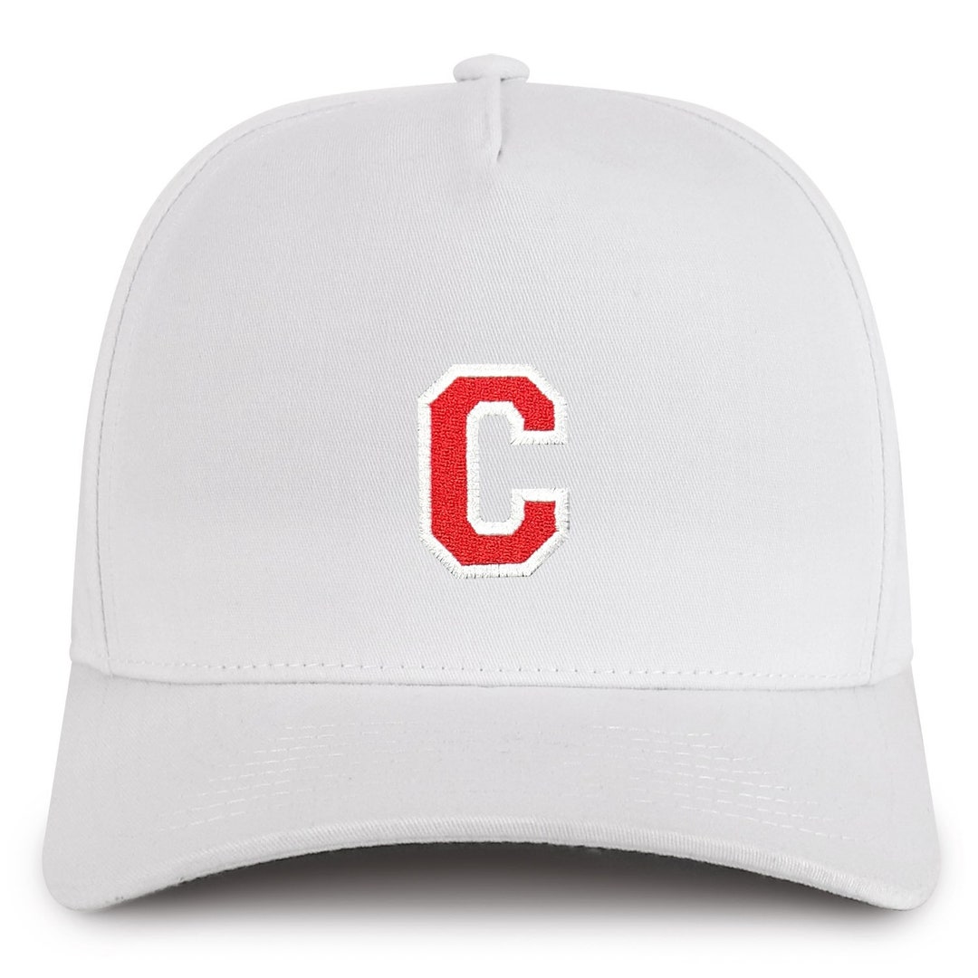 Stitchfy Letter C Varsity Font 5 Panel Structured Baseball Cap (SF ...