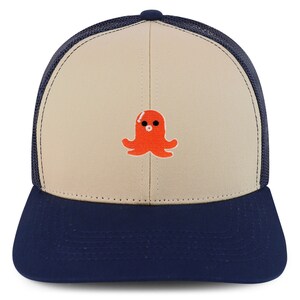 Stitchfy Mini Octopus Embroidered Patch Structured 6 Panel Mesh Back ...