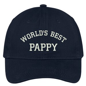 Stitchfy World's Best Pappy Embroidered Low Profile Soft Cotton ...