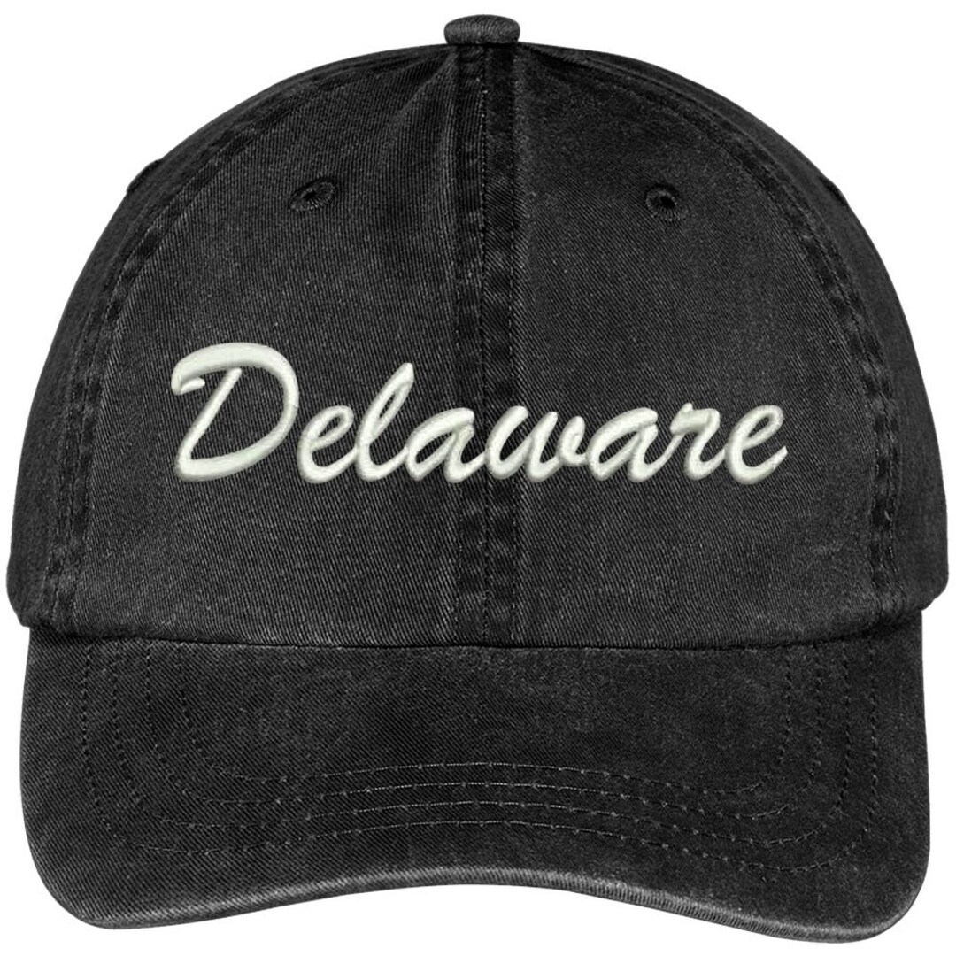Stitchfy Delaware State Embroidered Low Profile Adjustable Cotton Cap ...
