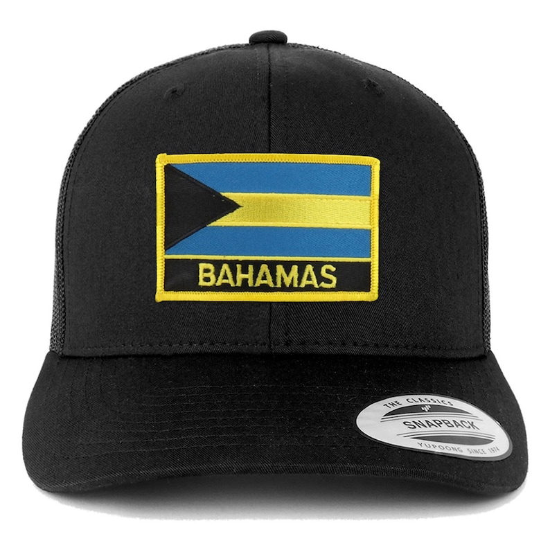 Stitchfy Bahamas Flag Patch Retro Trucker Mesh Cap - Etsy