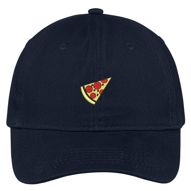 Stitchfy Pizza Embroidered Low Profile Adjustable Cap Dad Hat - Etsy