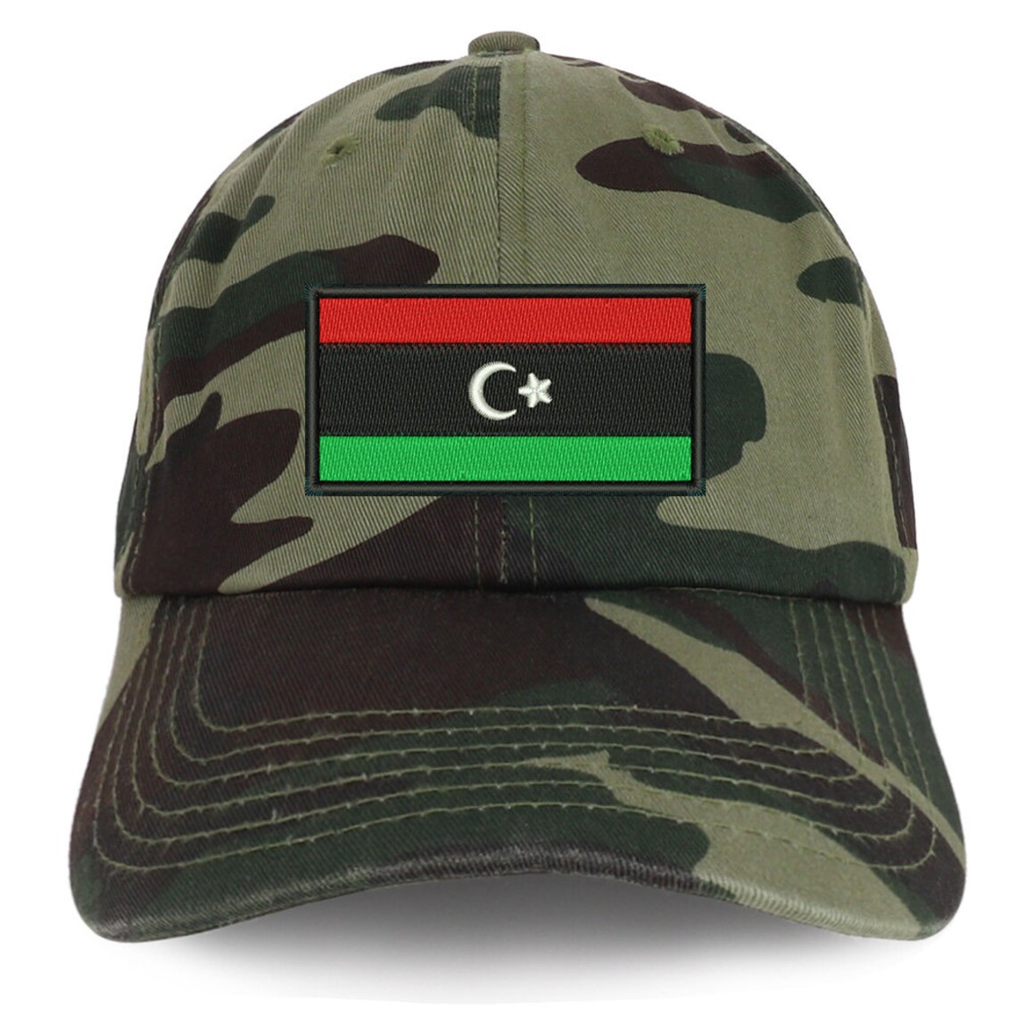 Stitchfy Libya Flag Embroidered Unstructured Cotton Dad Hat | Etsy