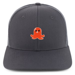 Stitchfy Mini Octopus Embroidered Patch Structured 6 Panel Mesh Back ...