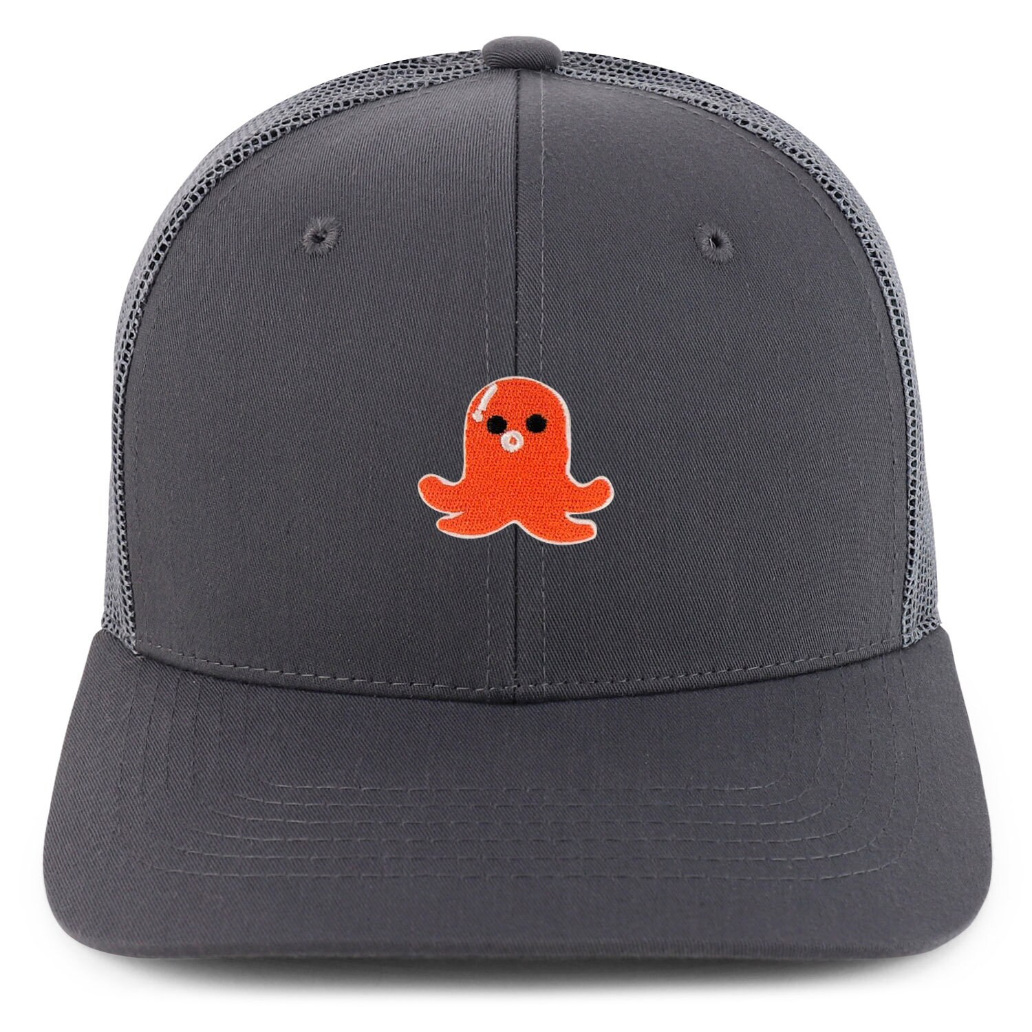 Stitchfy Mini Octopus Embroidered Patch Structured 6 Panel Mesh Back ...