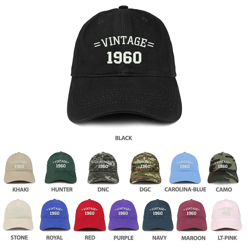 Stitchfy Vintage 1960 Birthday Baseball Cap - Etsy