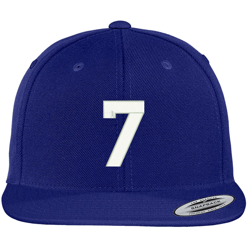 Stitchfy Number 7 Collegiate Varsity Font Embroidered Flat | Etsy