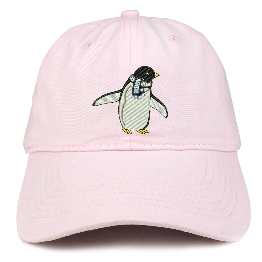 Stitchfy Penguin Embroidered Brushed Cotton Cap - Etsy