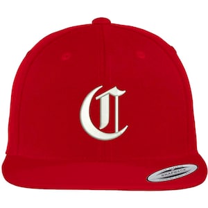 Stitchfy Old English C Embroidered Flat Bill Snapback Cap (SF-TXT003 ...