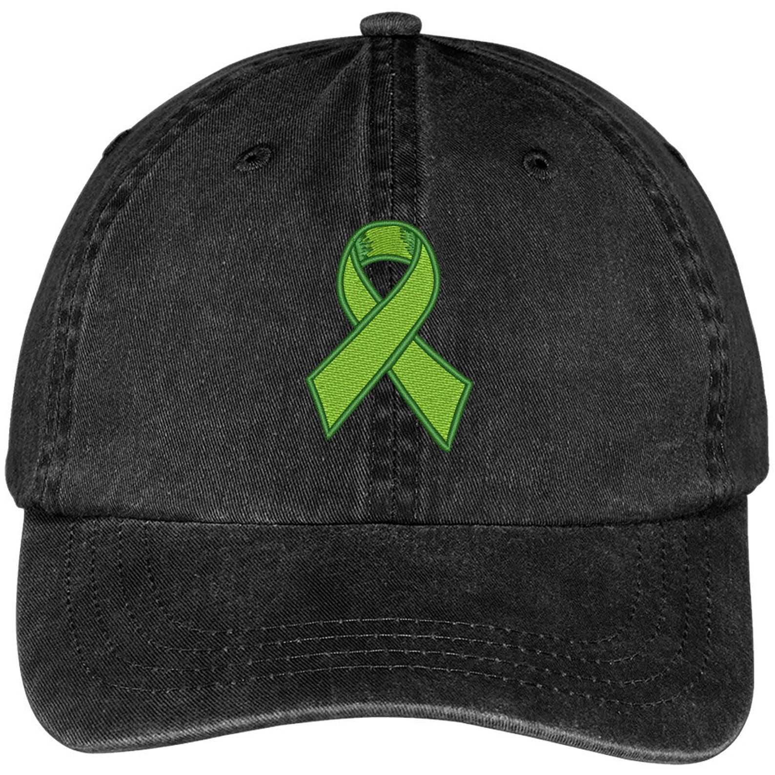 Stitchfy Lymphoma Ribbon Embroidered Cotton Washed Baseball Cap - Etsy
