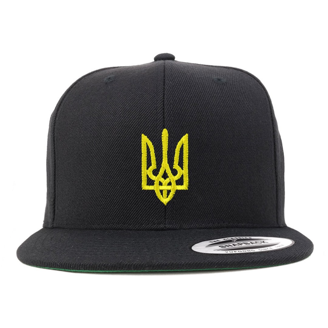 Stitchfy Ukrainian National Symbol Embroidered Flat Bill Snapback ...