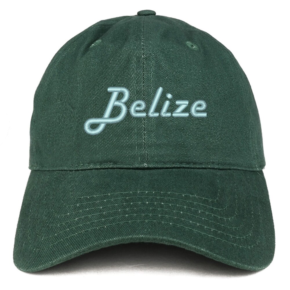 Stitchfy Belize Embroidered Brushed Cotton Dad Hat Cap - Etsy