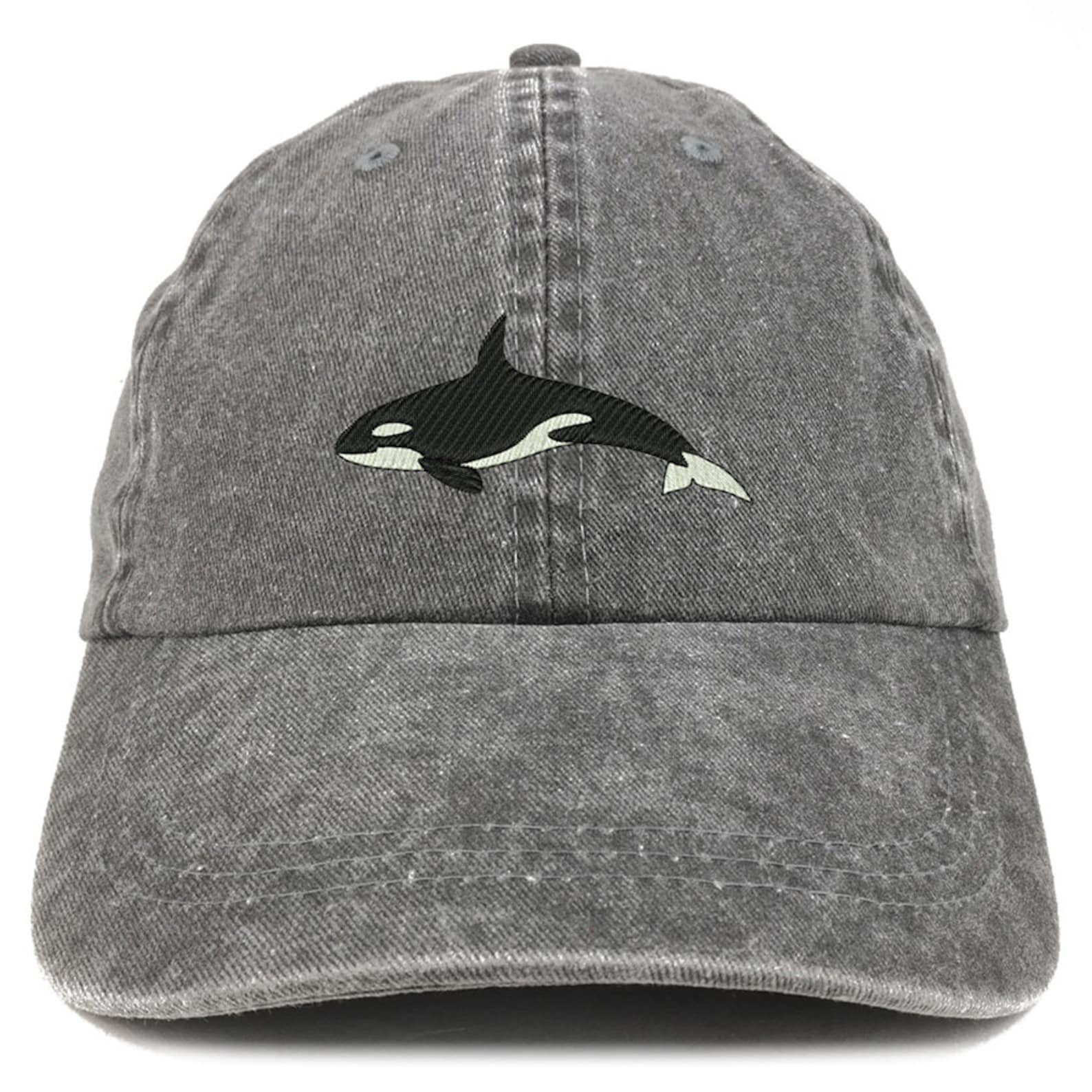 Stitchfy Orca Killer Whale Embroidered Unstructured Low - Etsy